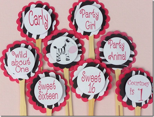 Party Pops: Zebra and Hot Pink Party!!